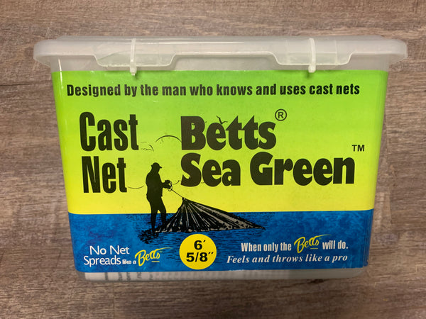 Betts 14-6 Sea Green Mono Cast Net - Bowtreader